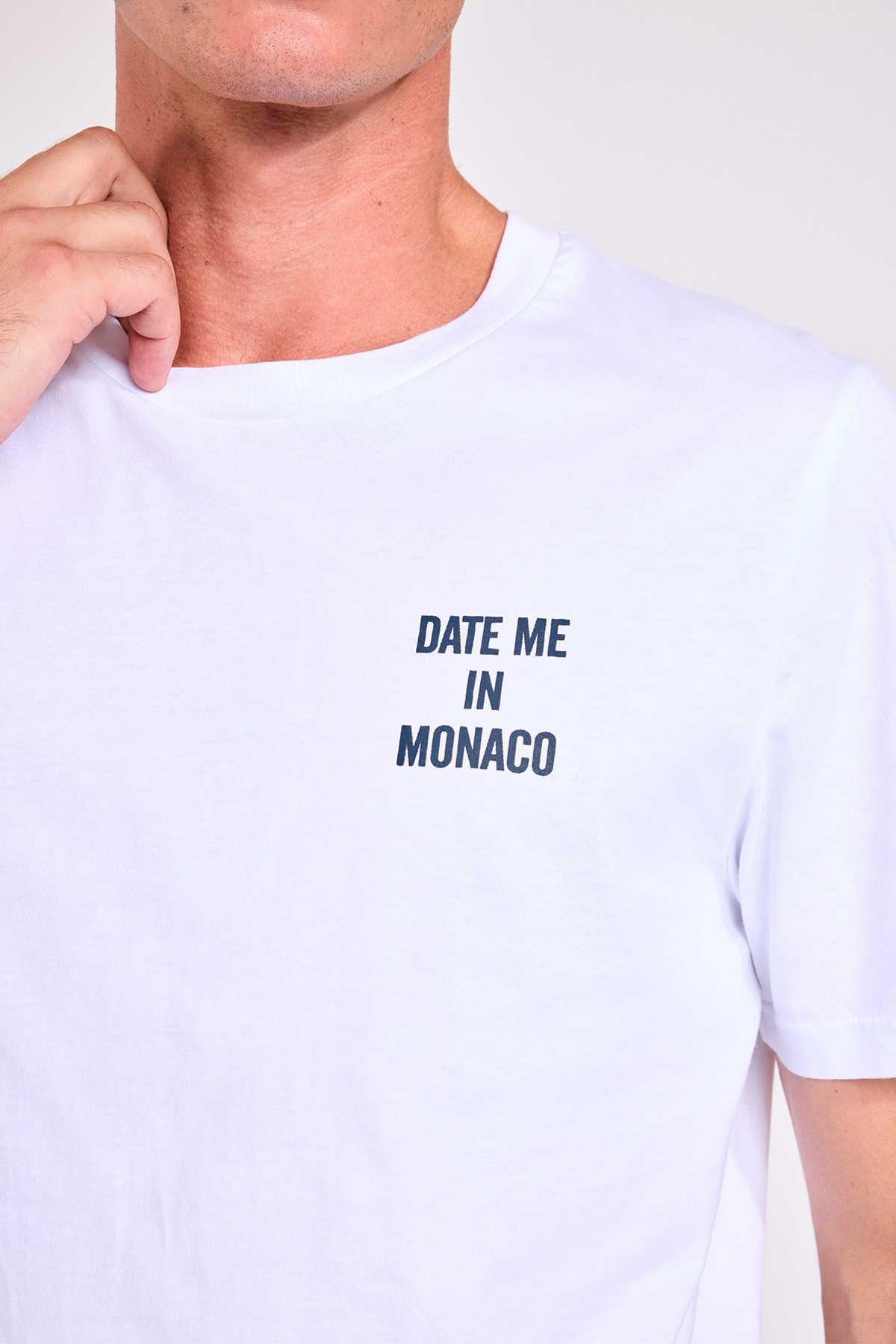 T-shirt blanc MORGAN DATE ME IN MONACO | Cala 1789