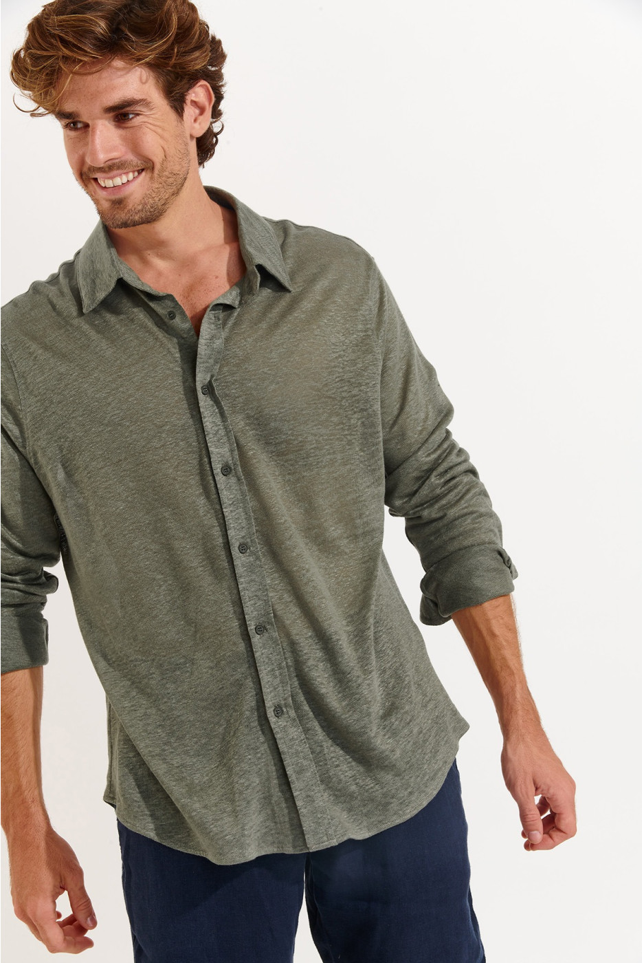 Chemise kaki JEAN LIN | Cala 1789